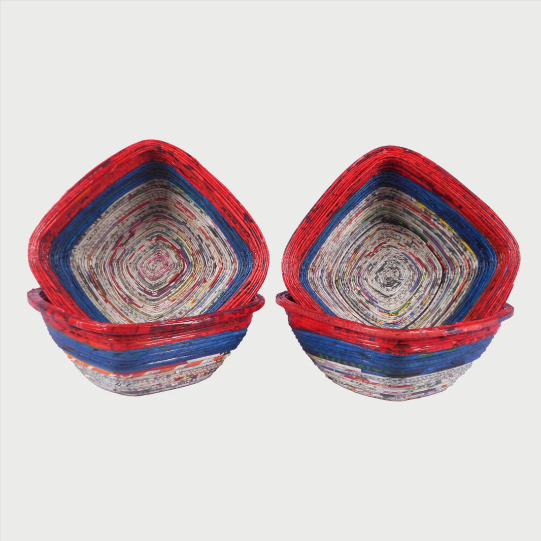 Recycled Paper Bowls / Mats / Baskets / Coasters – BAREFOOT